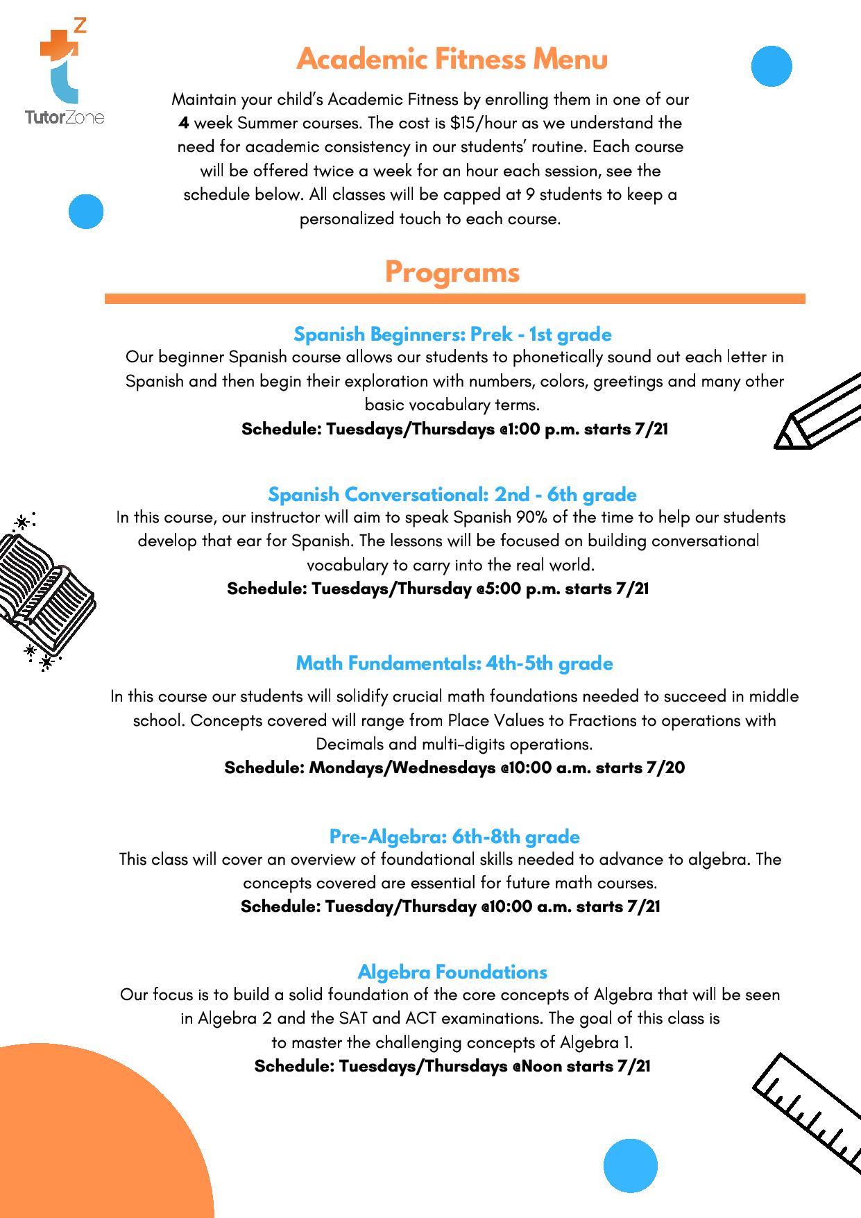 Summer at Tutor-Zone - Tutor Zone